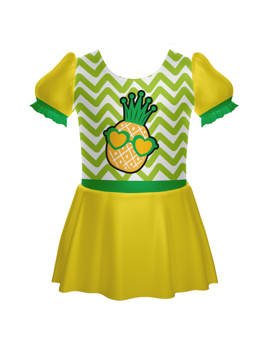 Princess Pineapple Slice Puff Sleeve Dress – Hamilton's AUS