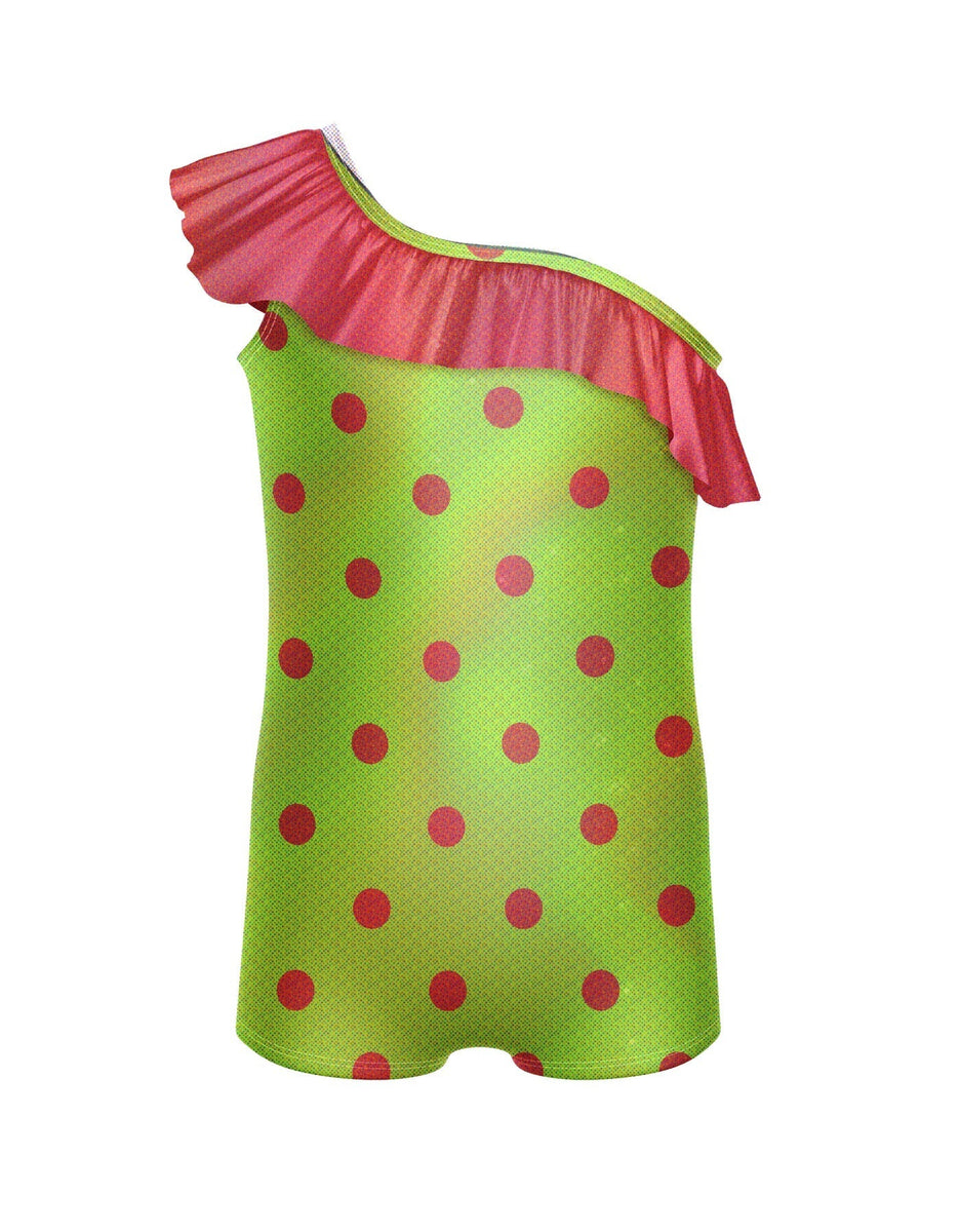 Caterpillar Conga One Shoulder with Ruffle Biketard – Hamilton's AUS